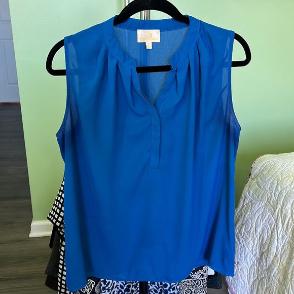 Collective Concepts | Tops | Collective Concepts Blue Tank Blouse ...